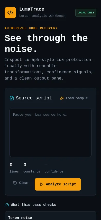 Luraph Deobfuscator Mobile