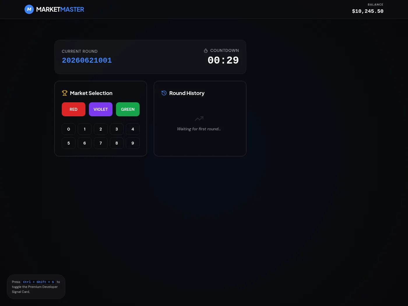 Developer Signal Card PRO