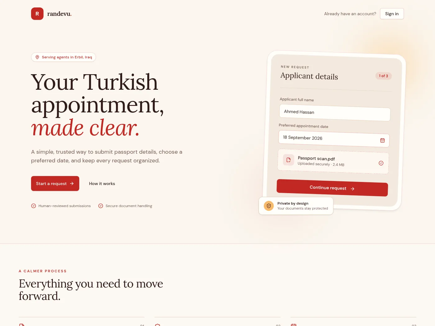 Turkish Appointment Booker