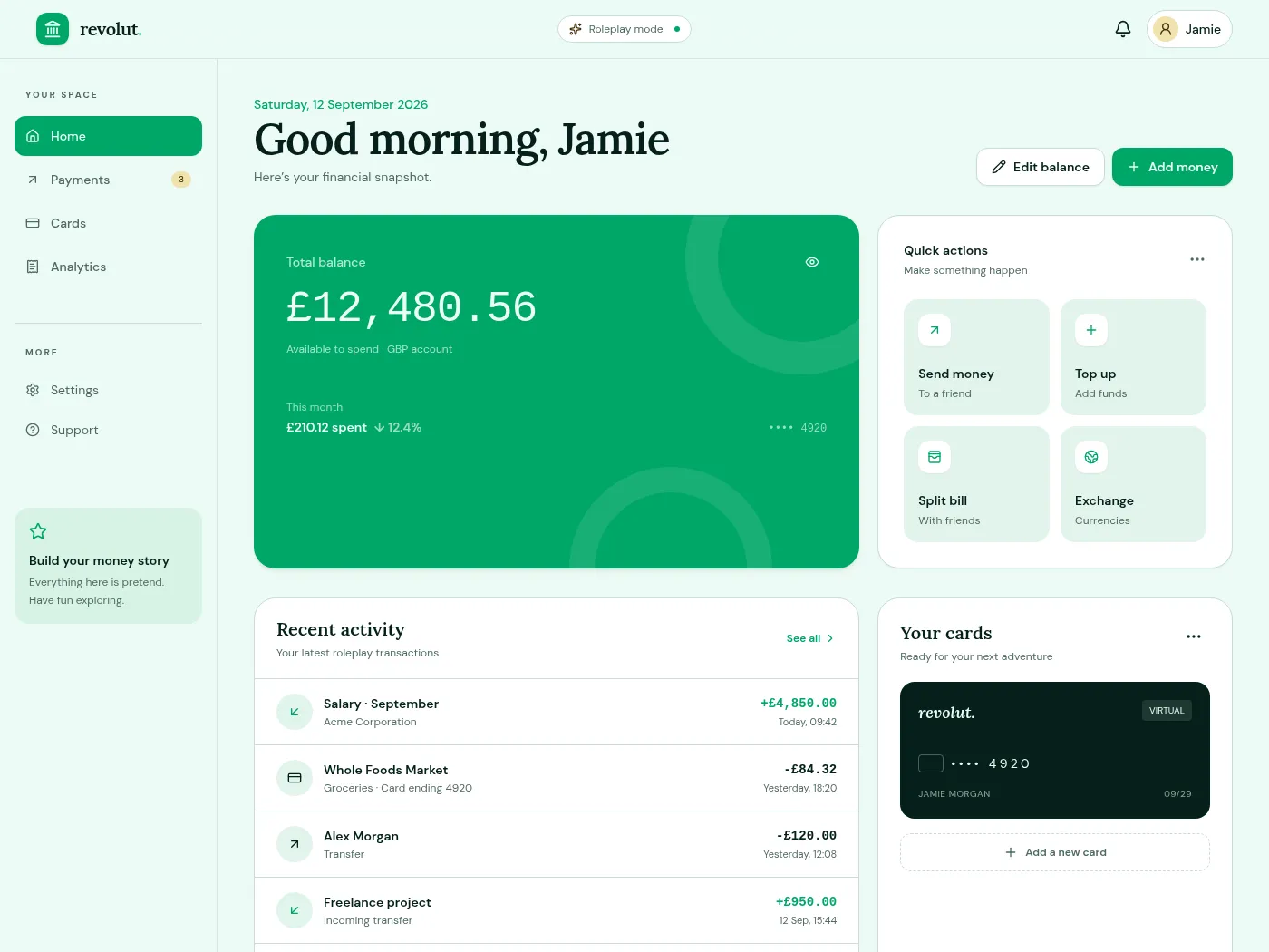 Revolut Roleplay Sim