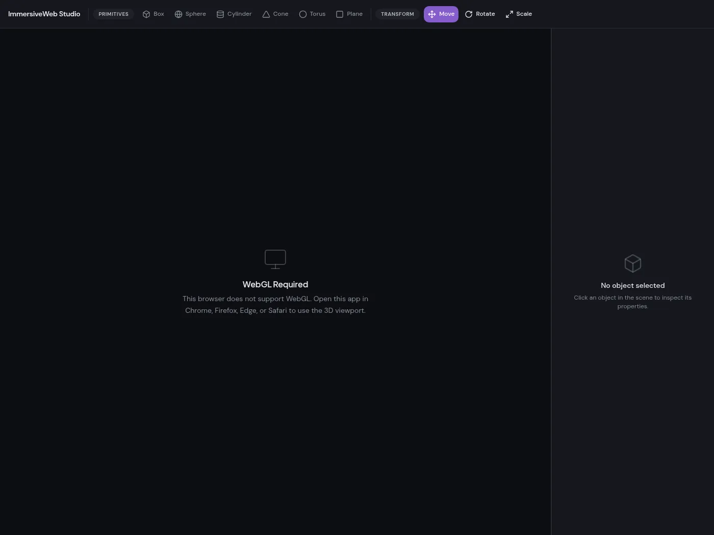 ImmersiveWeb Studio