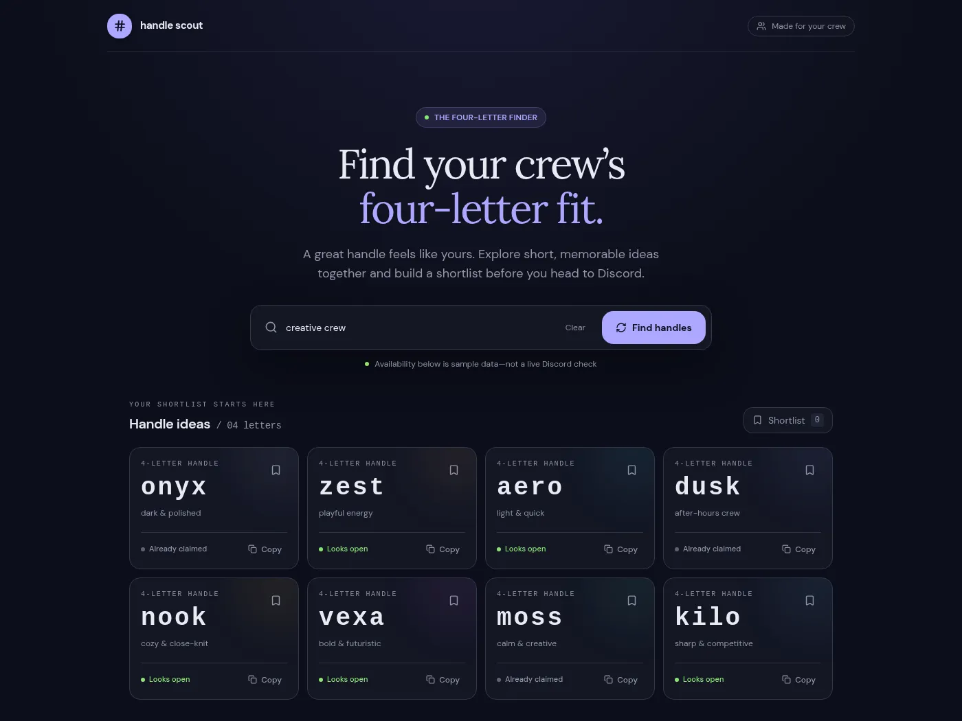 Discord Handle Scout