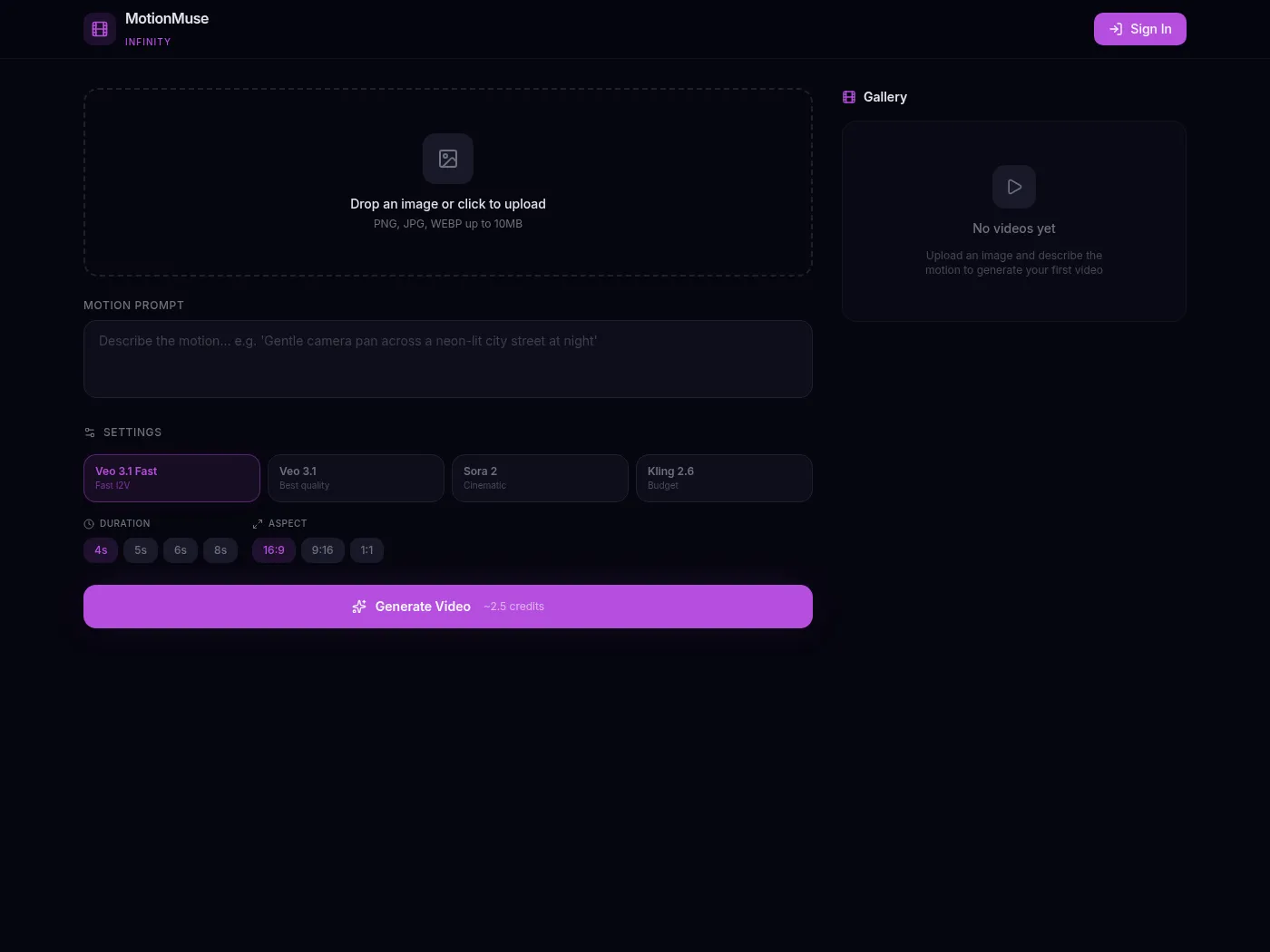 MotionMuse Infinity