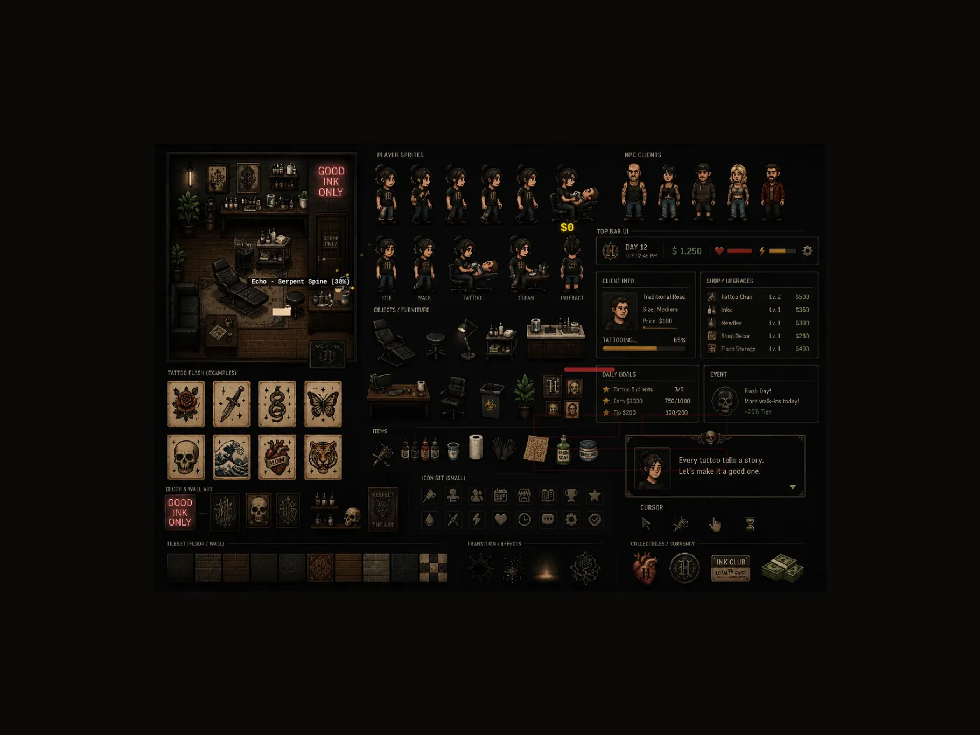 Tattoo Studio Idle Game