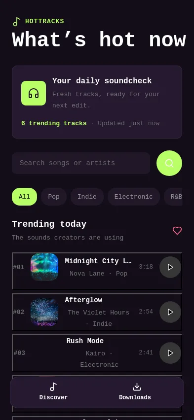 HotTracks Mobile