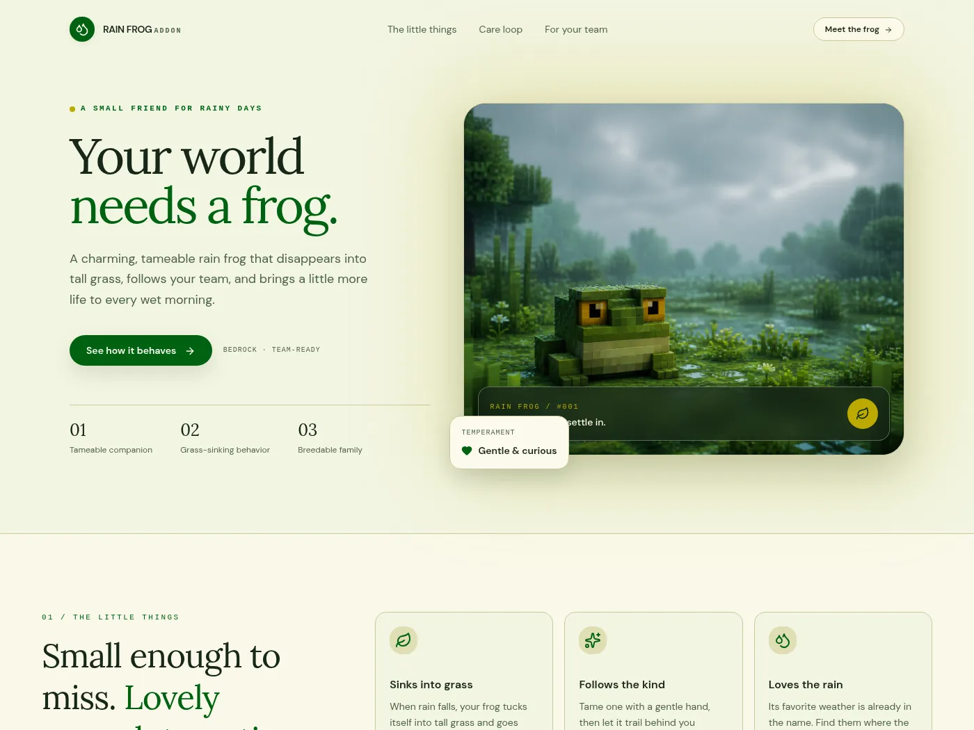 Rain Frog Addon