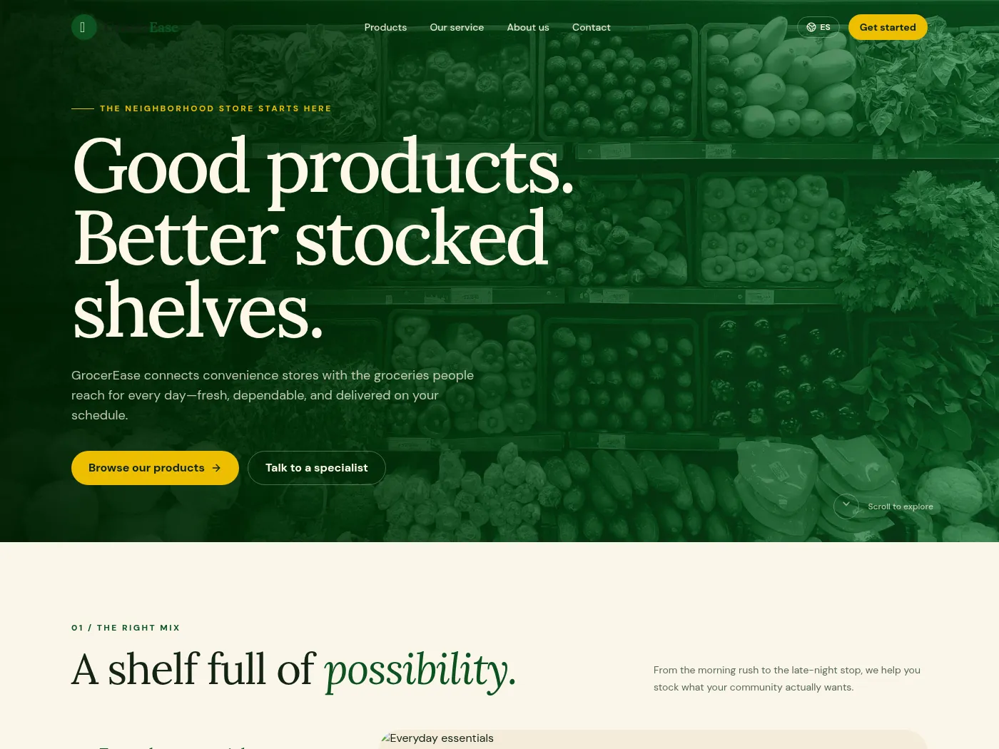 GrocerEase Website