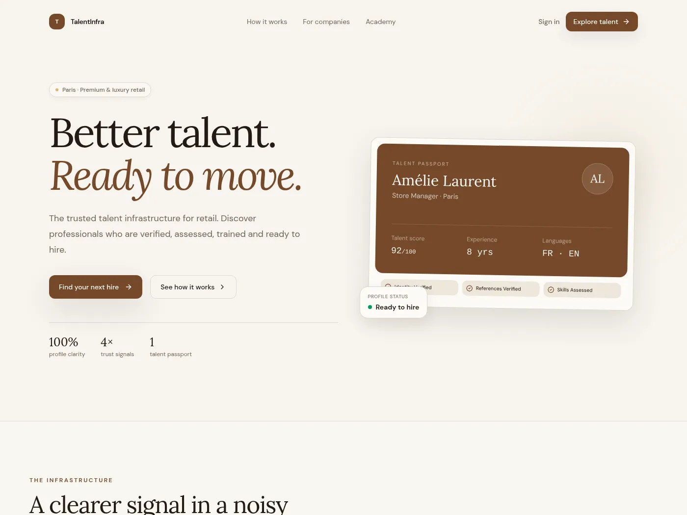 TalentInfra AI Platform