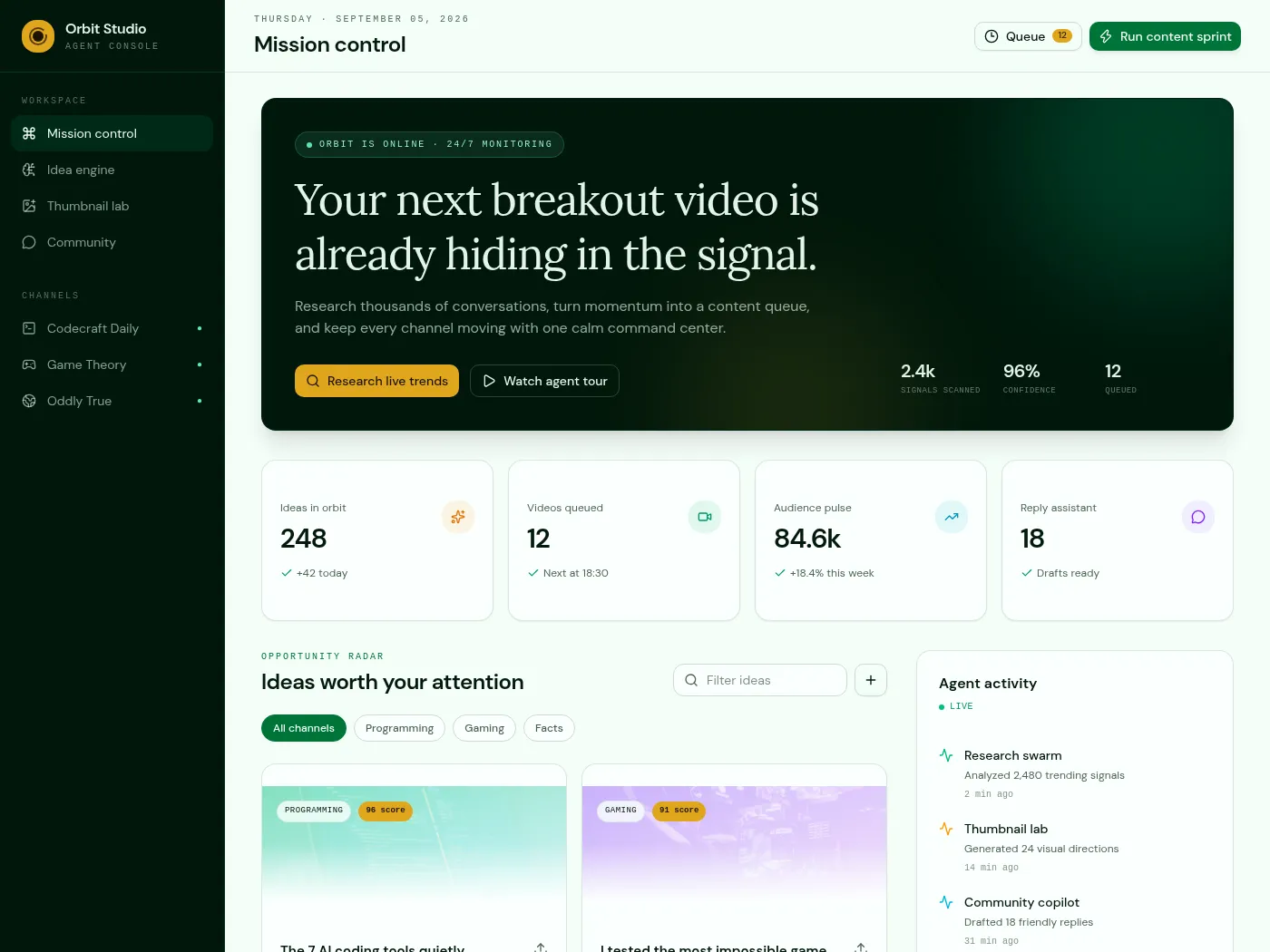 YouTube AI Channel Agent