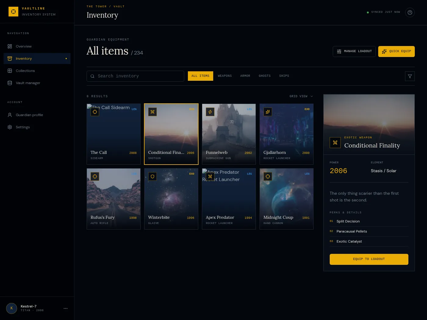 Destiny Loadout Viewer
