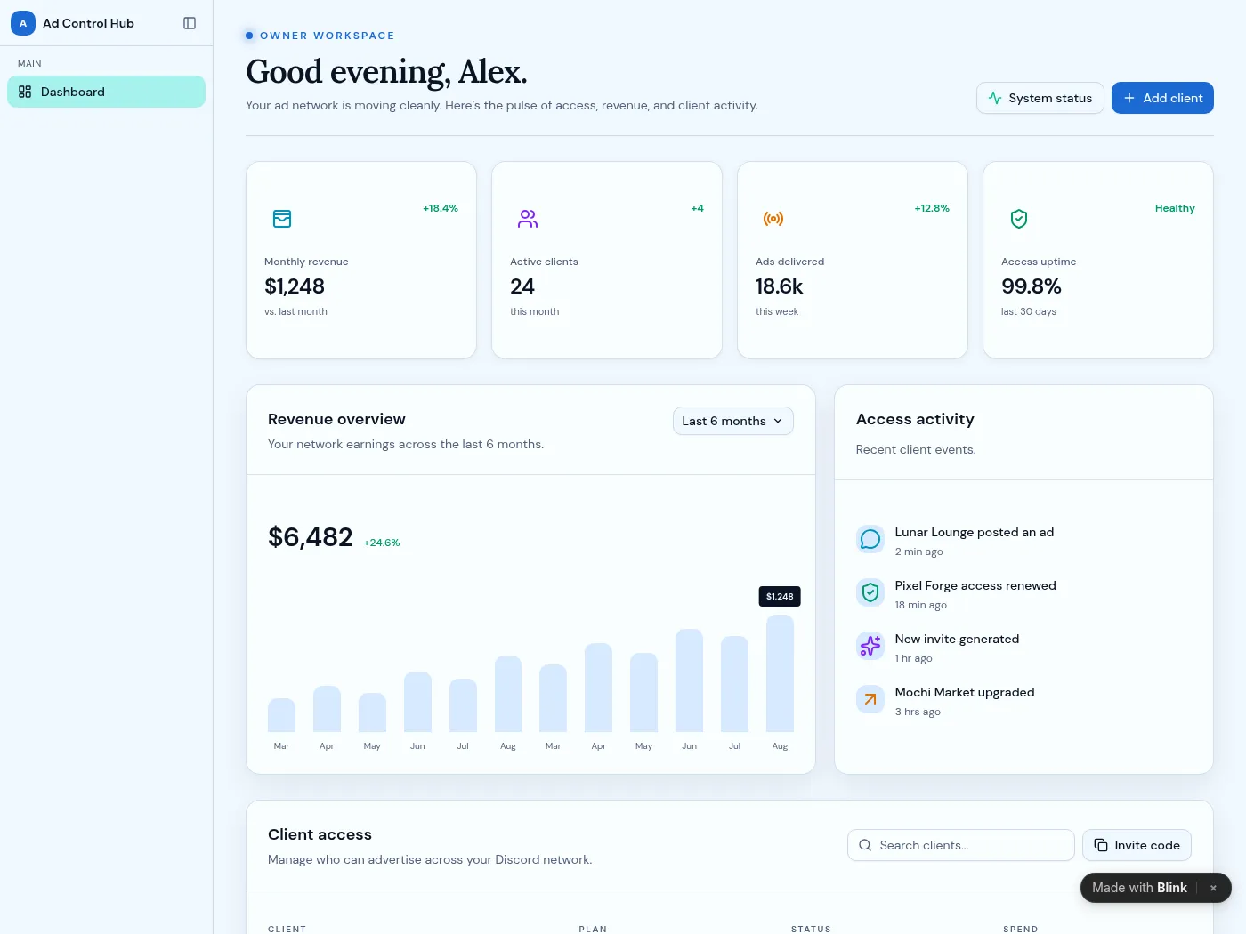 Discord Ad Control Hub