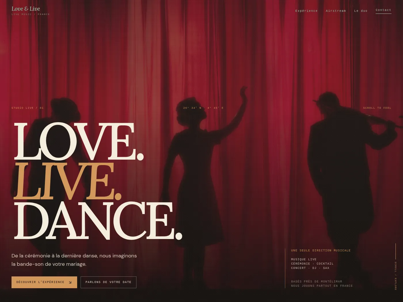 Love & Live Experience Site