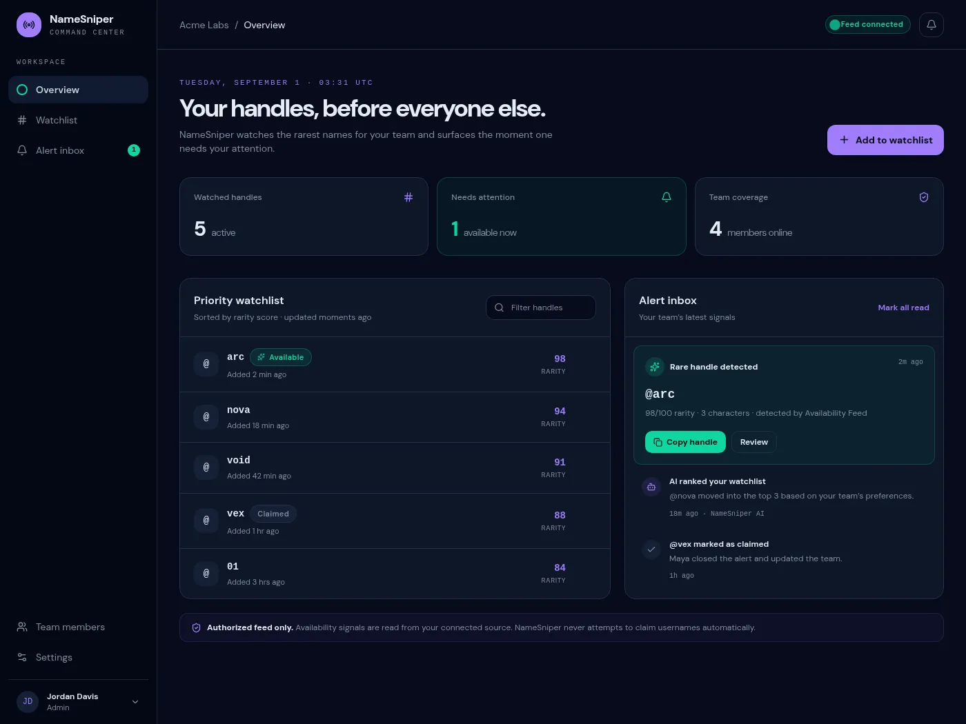 Discord NameSniper AI