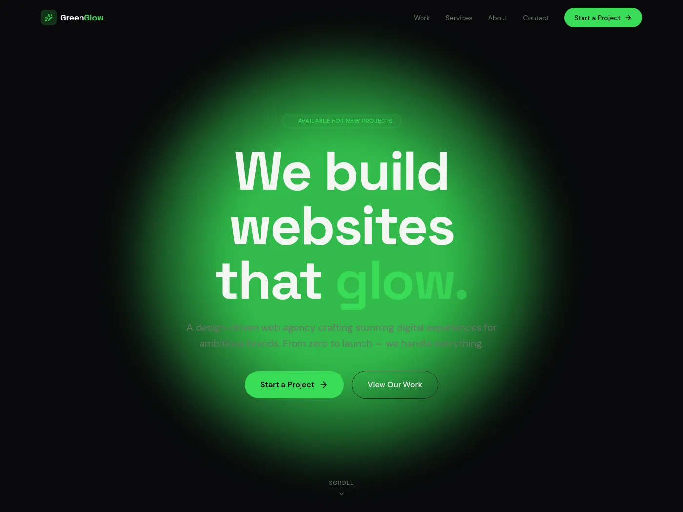 GreenGlow Agency Site