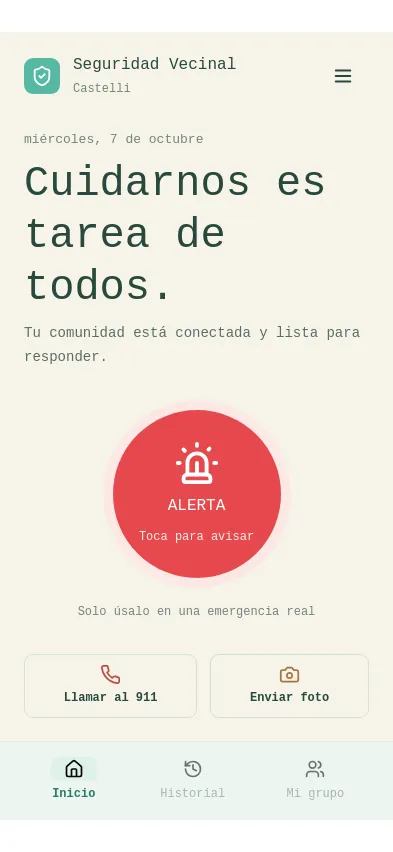 Seguridad Vecinal App