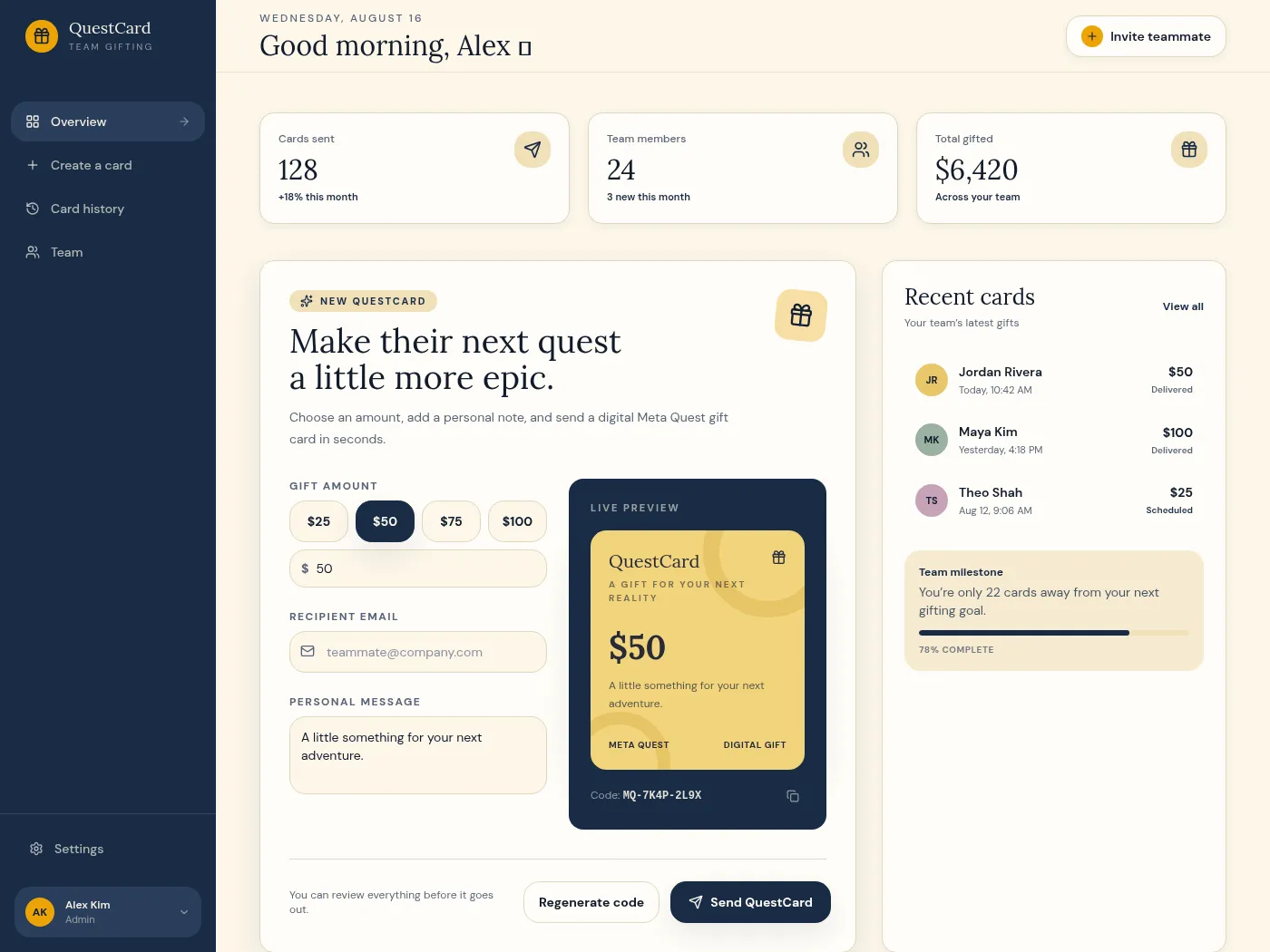 QuestCard Generator