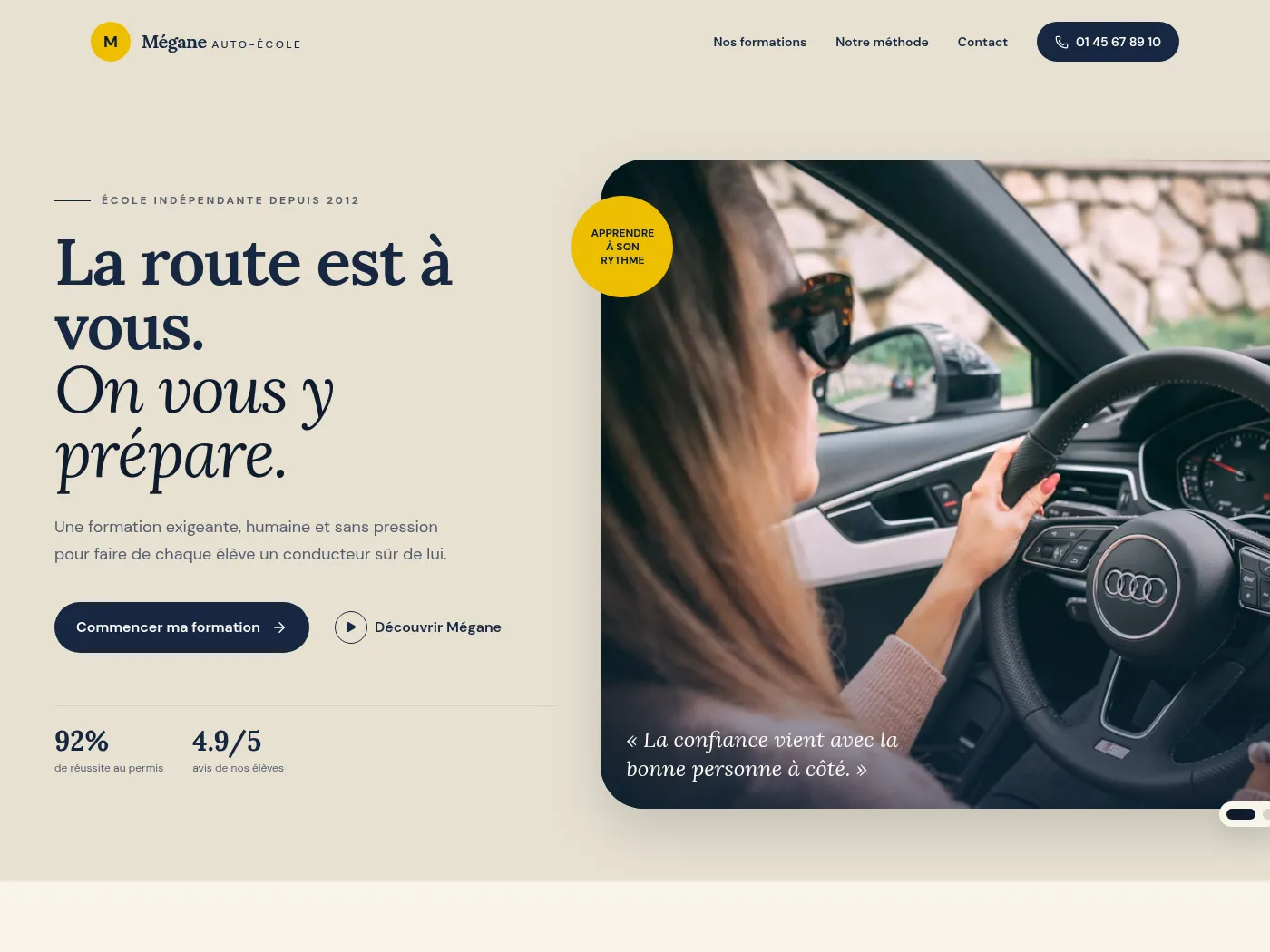Mégane Auto-École Web