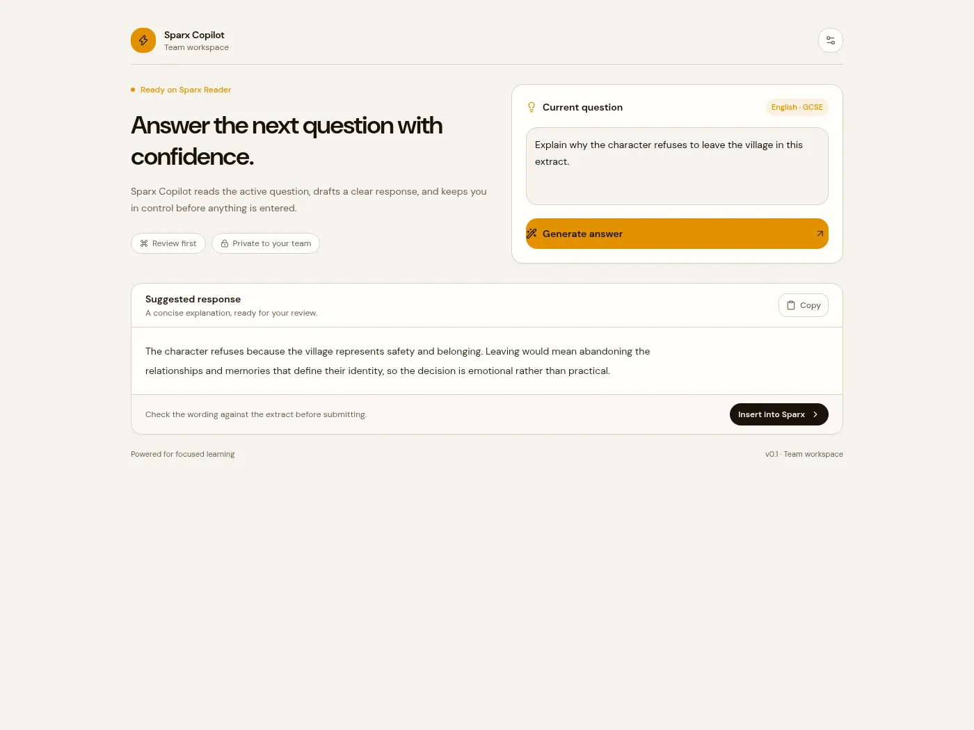 Sparx AI AutoComplete