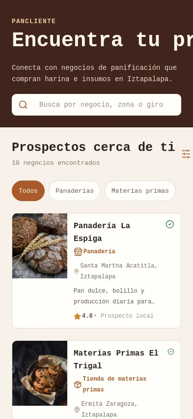 PanCliente App