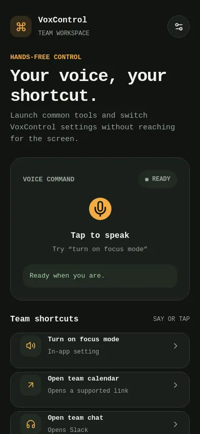 VoxControl Mobile