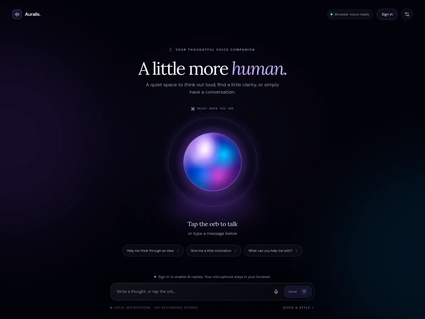 Orb Voice AI Assistant