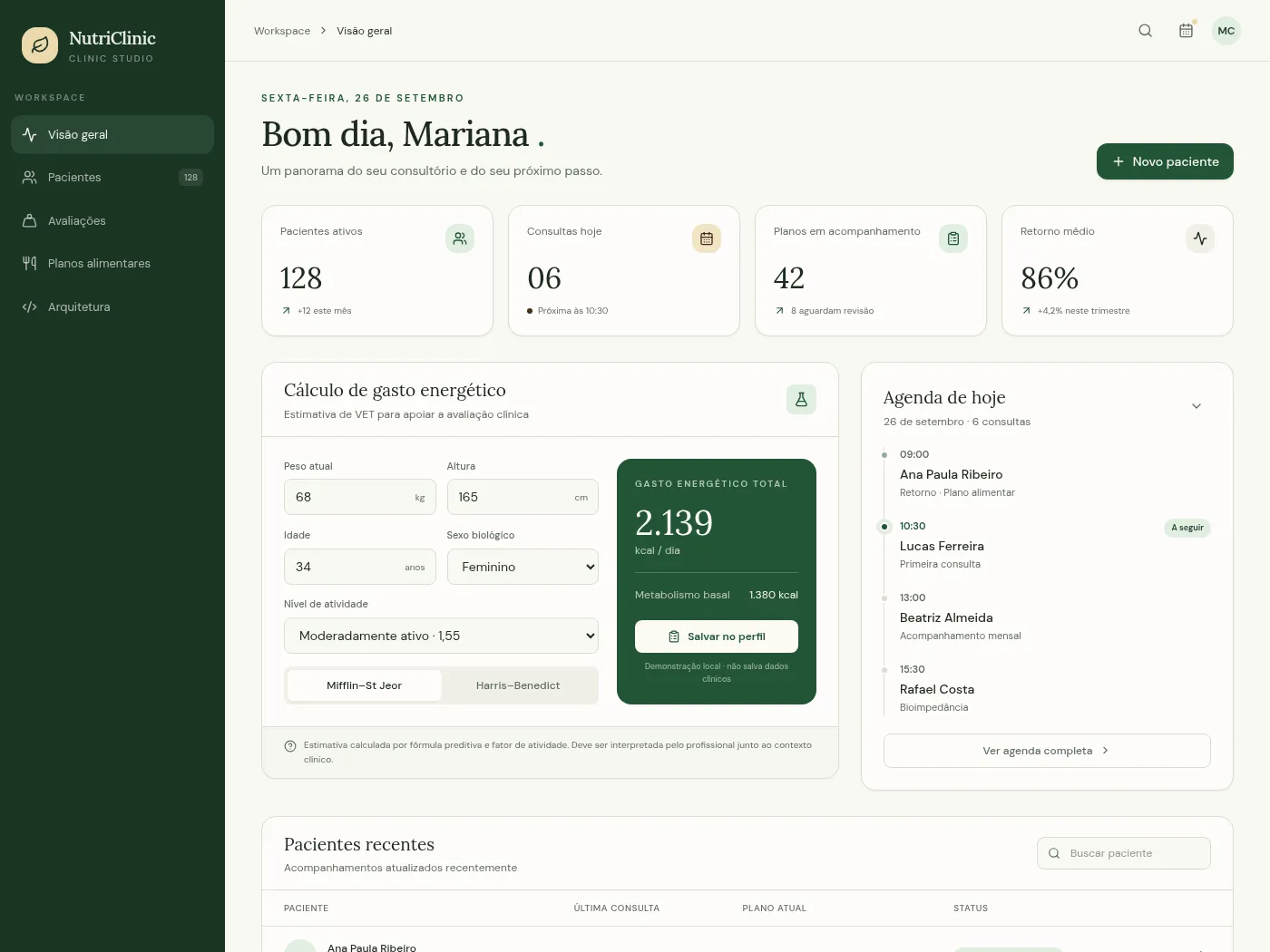 NutriClinic SaaS