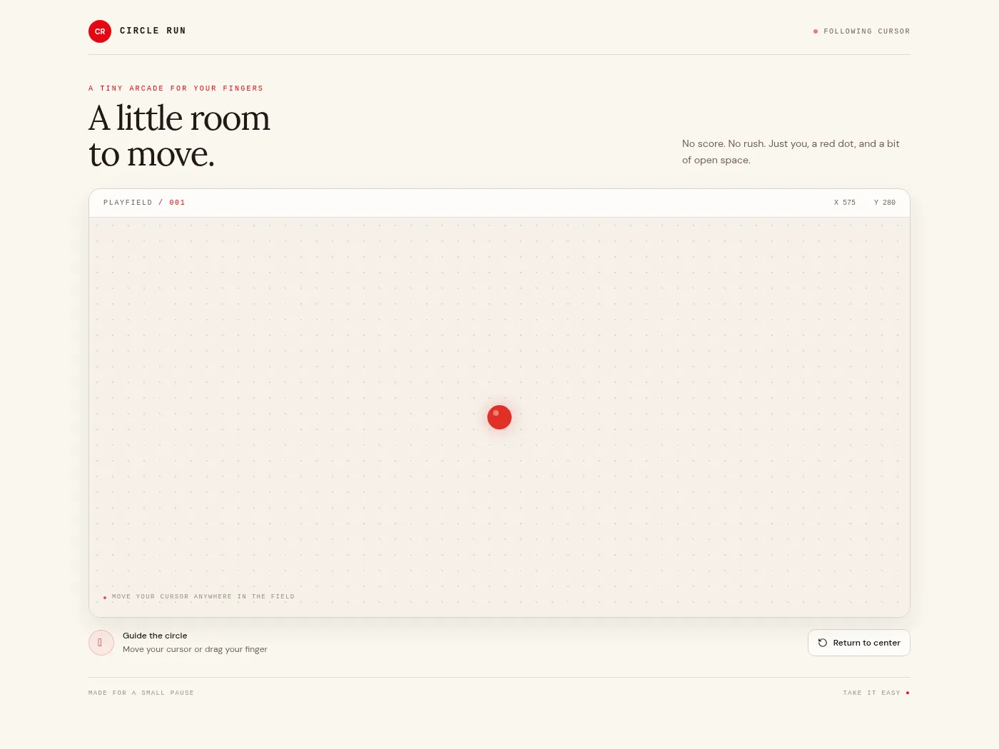 Red Circle Mover