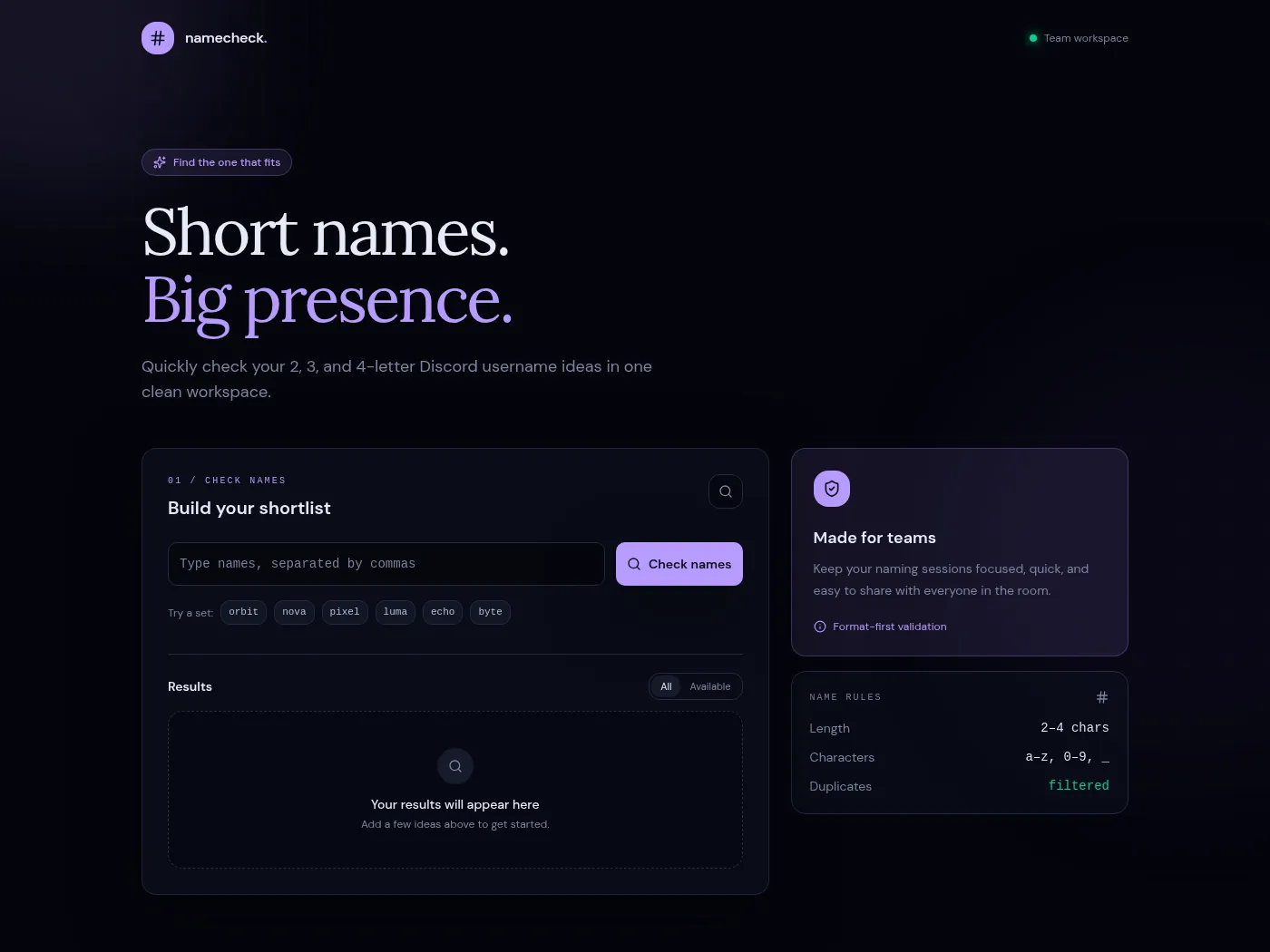 Discord Name Checker
