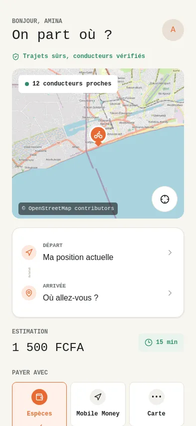 MotoTaxi Booking App