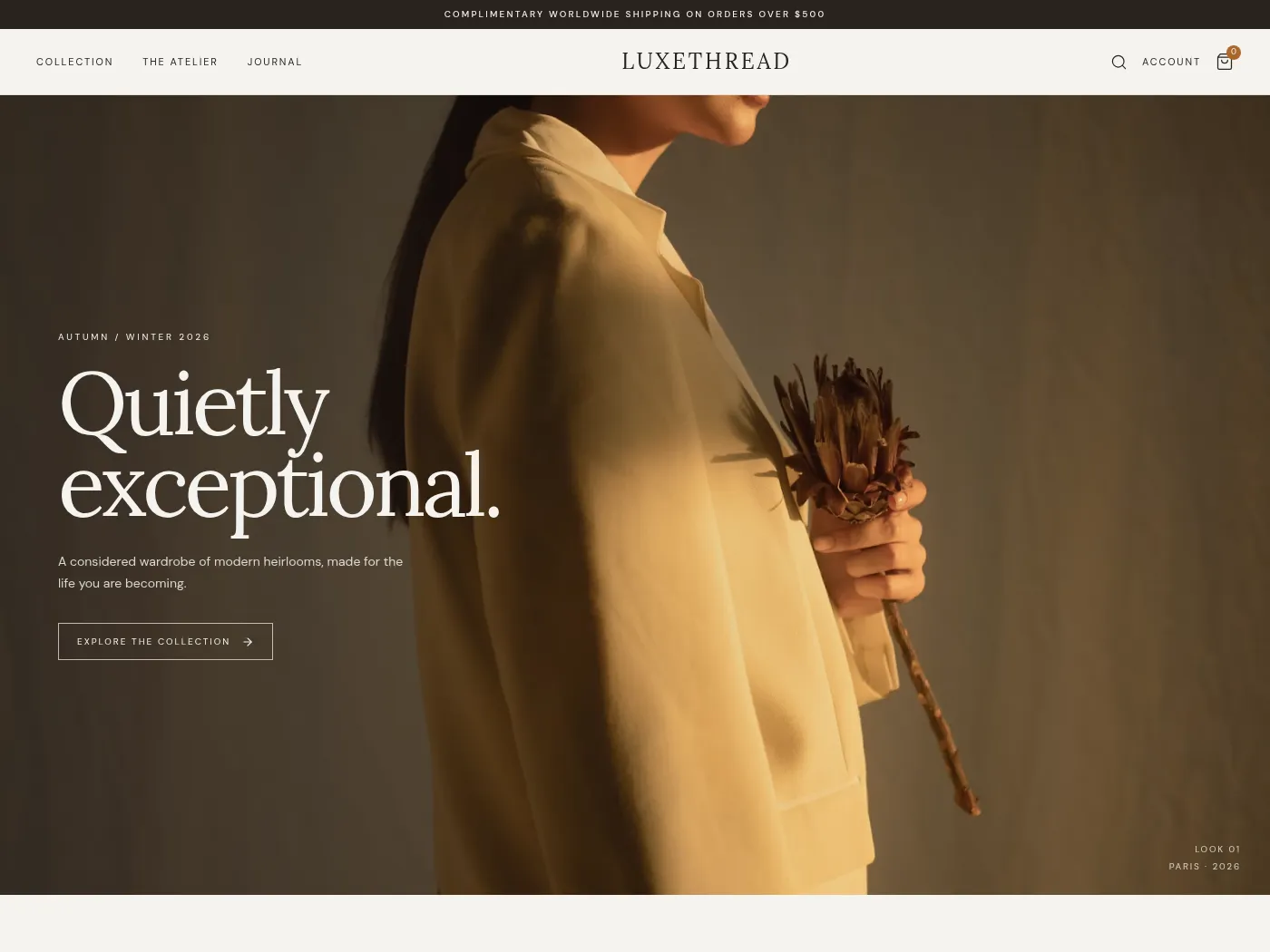 LuxeThread Storefront