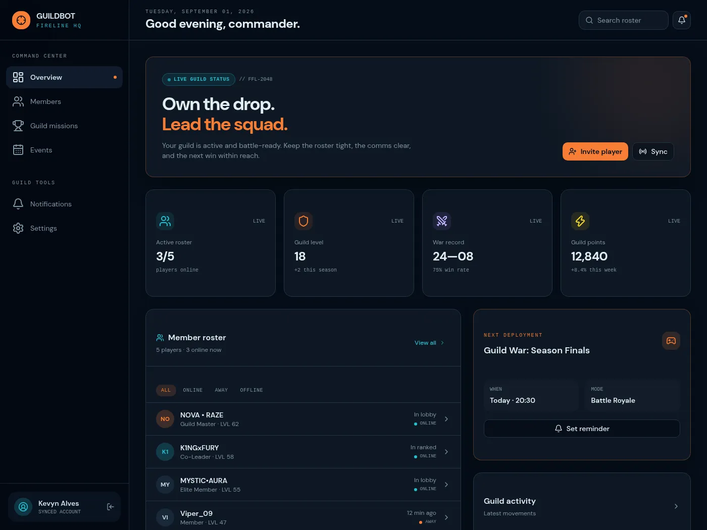GuildBot for Free Fire
