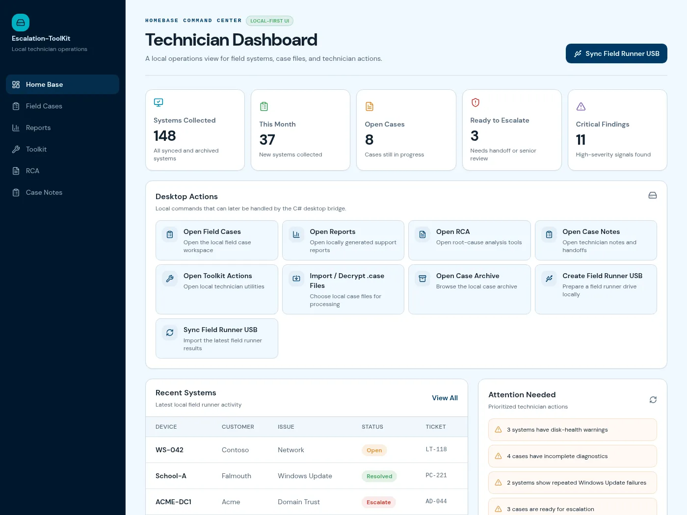 HomeBase Dashboard