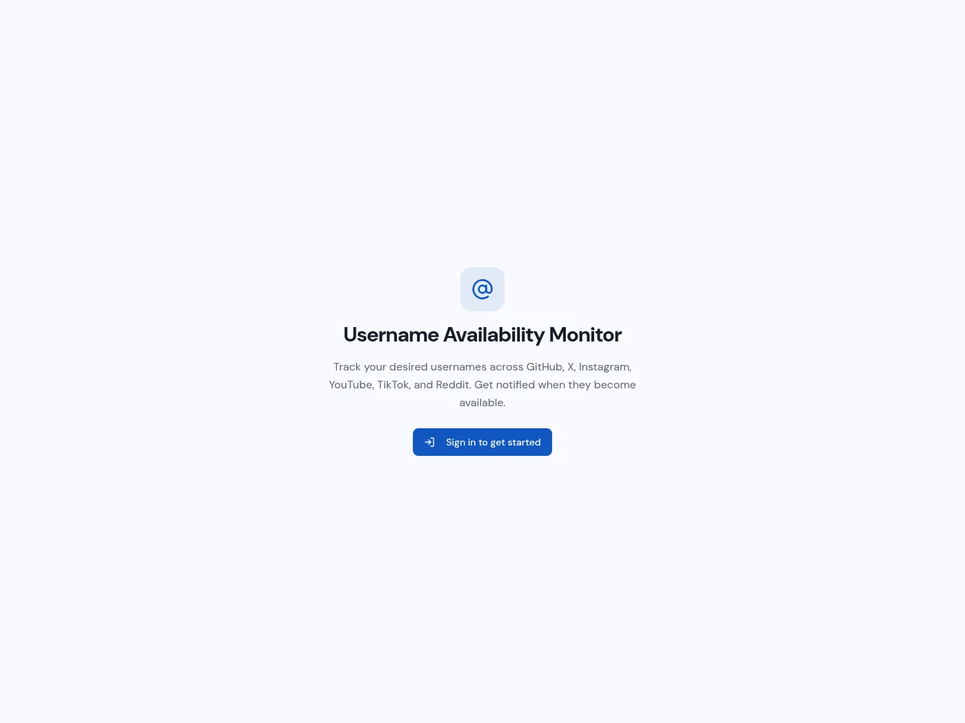 Username Availability Monitor