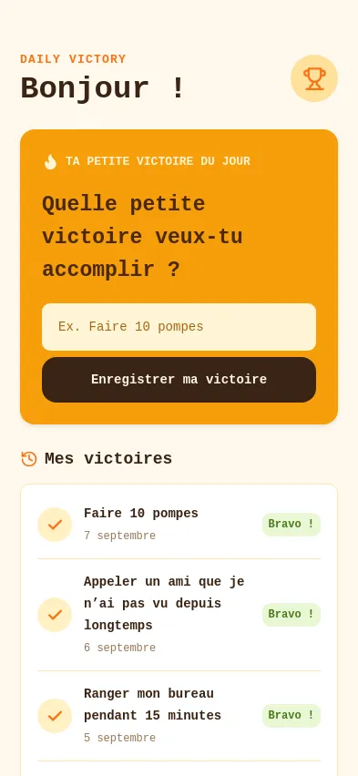 Daily Victory Coach