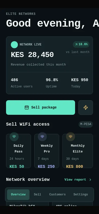 Elite WiFi Billing App
