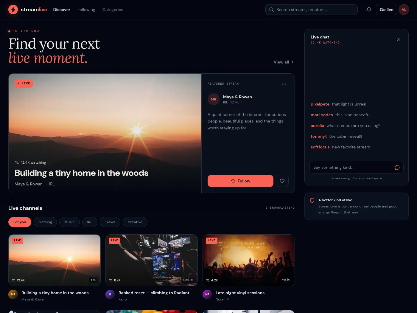 StreamLive App