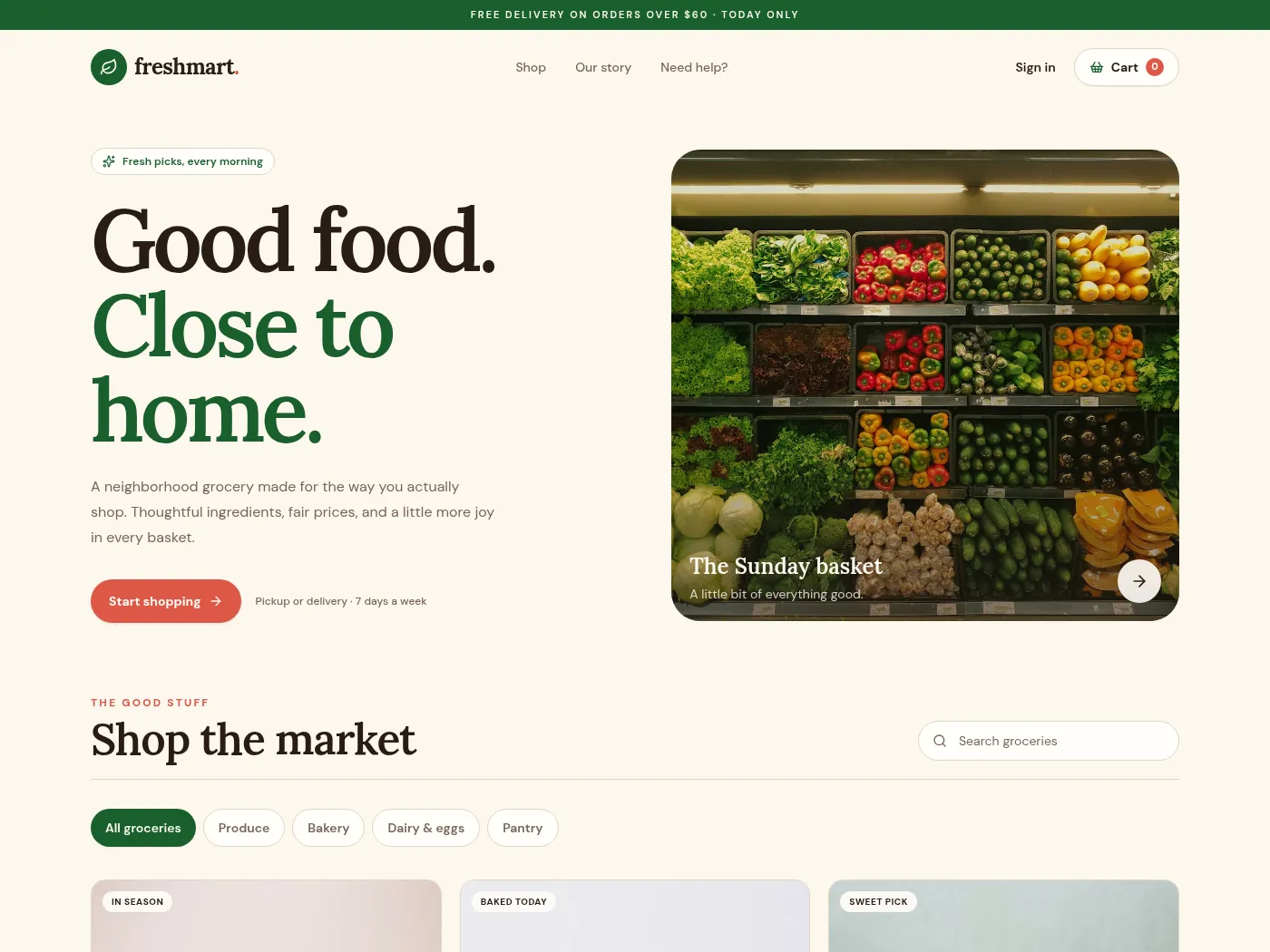 FreshMart Grocery Web