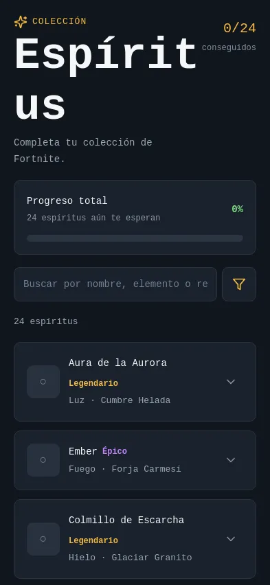 Fortnite Spirits Tracker