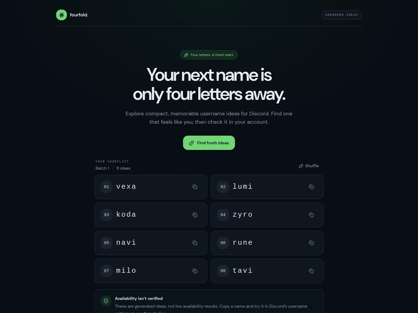 Discord Name Finder