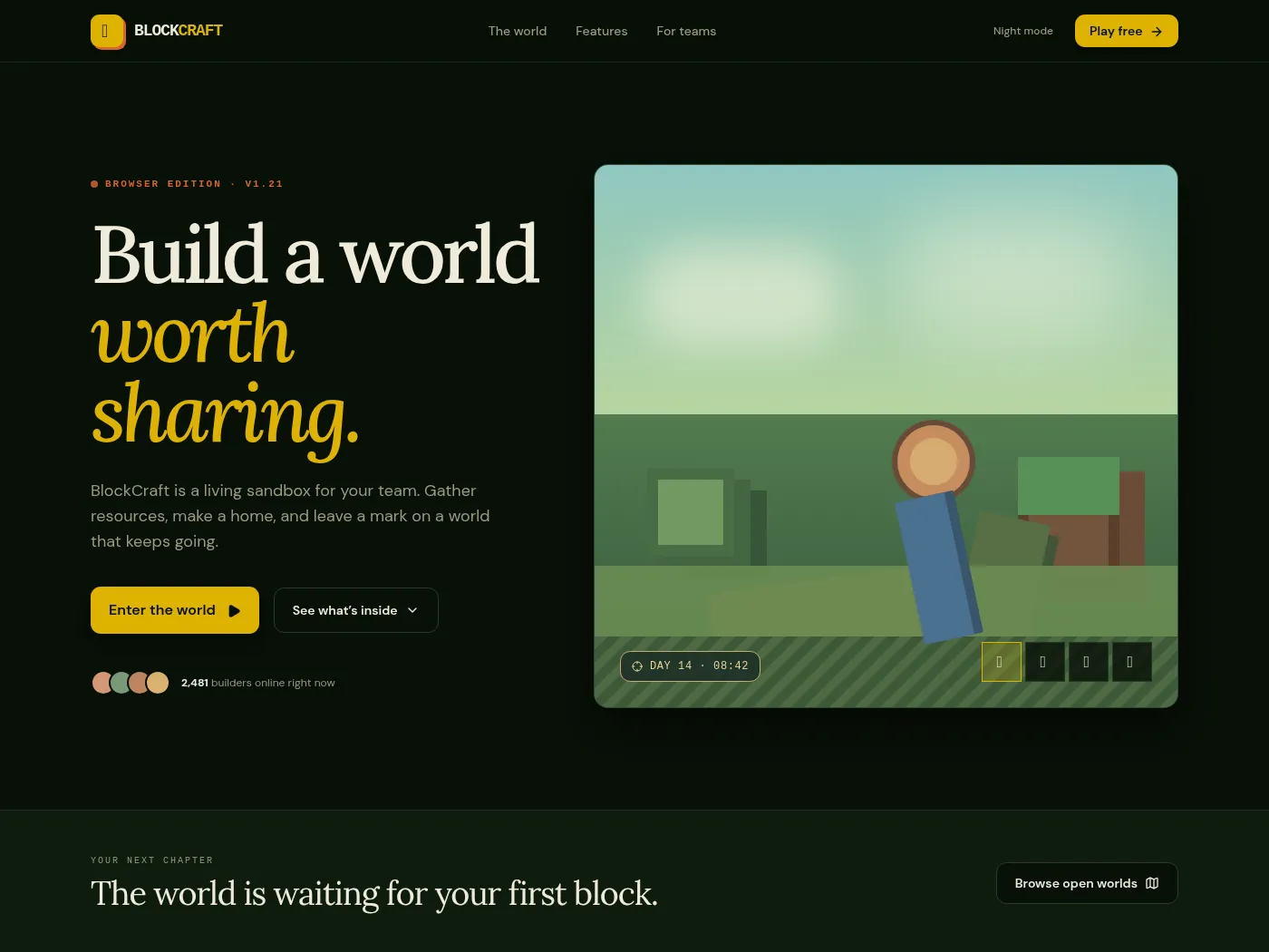 BlockCraft Web Edition