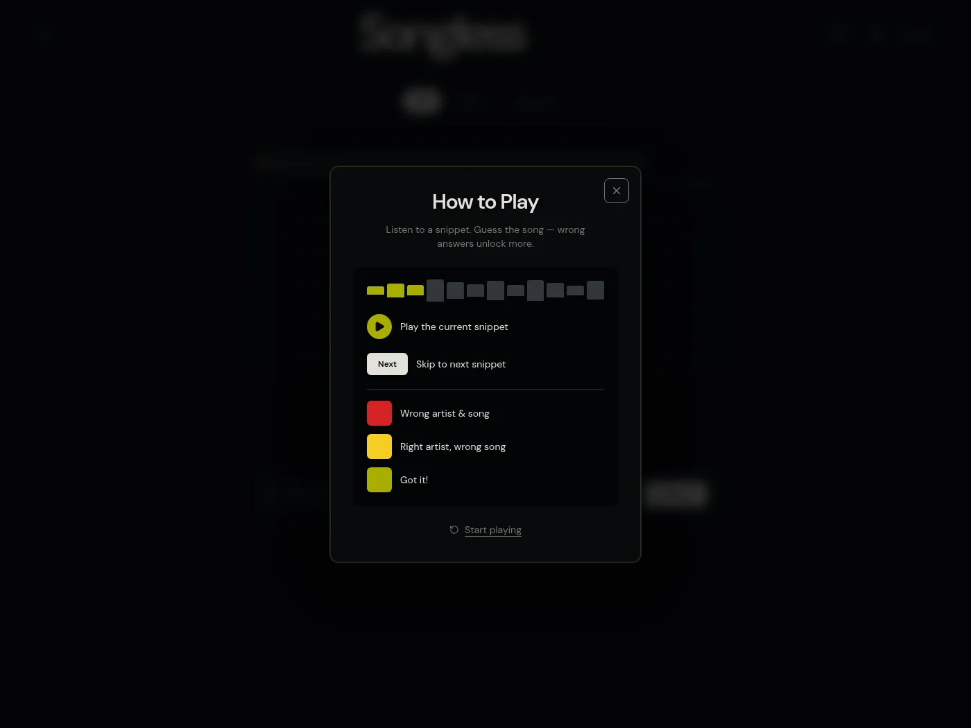 Songless Music Game