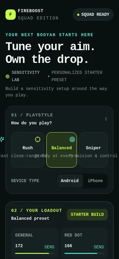 FireBoost Squad App