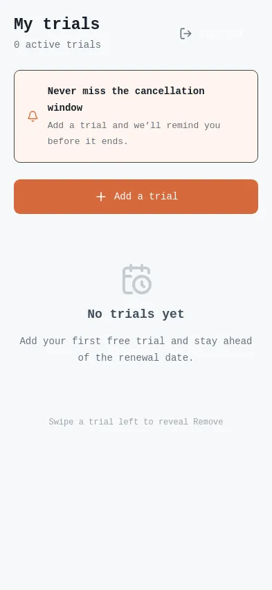 TrialTracker Mobile