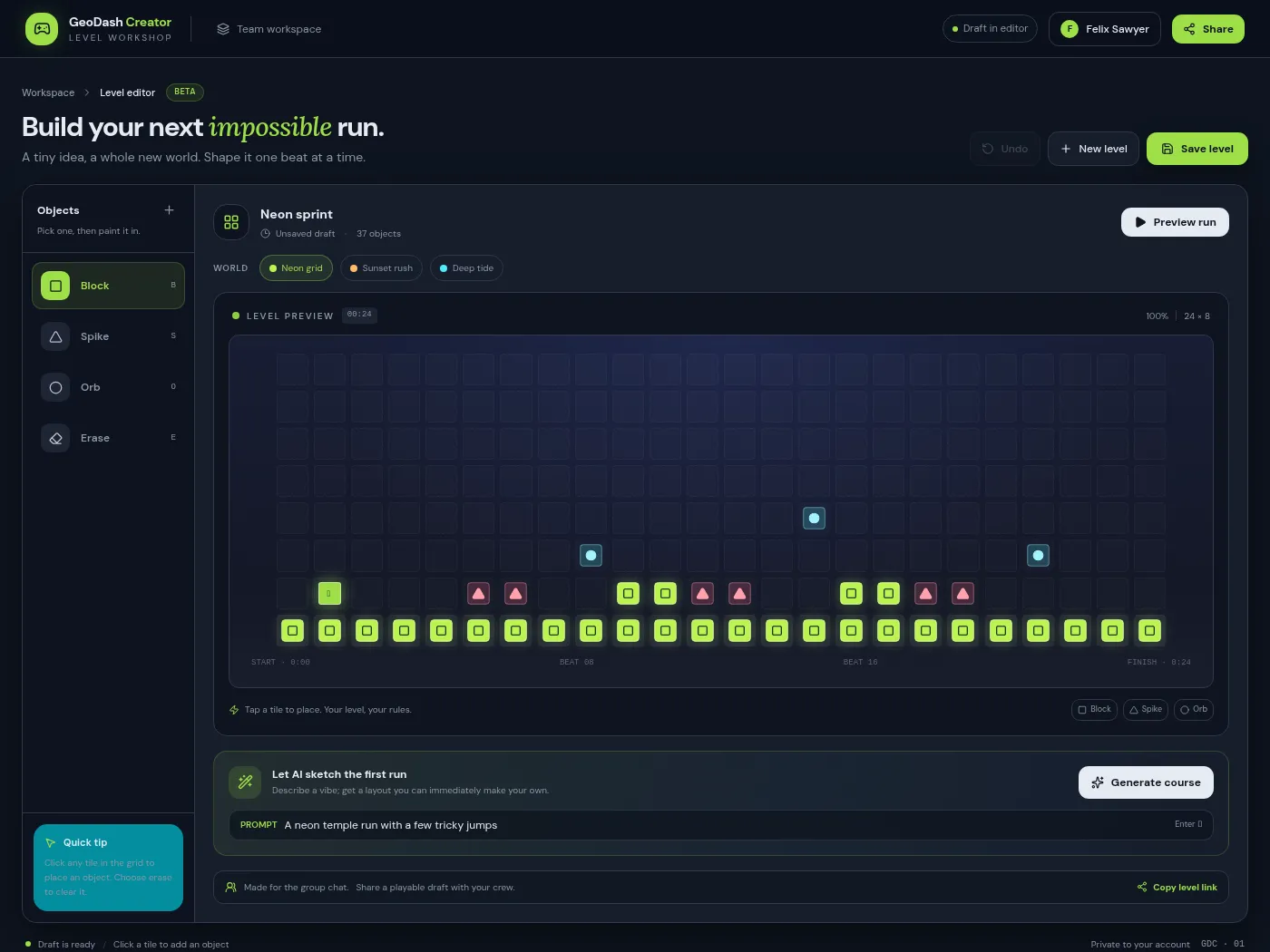 GeoDash Creator