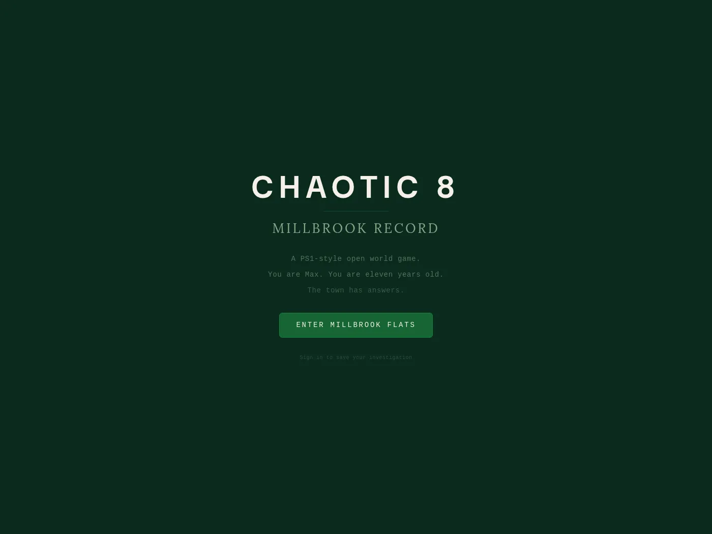 Chaotic 8: Millbrook Record