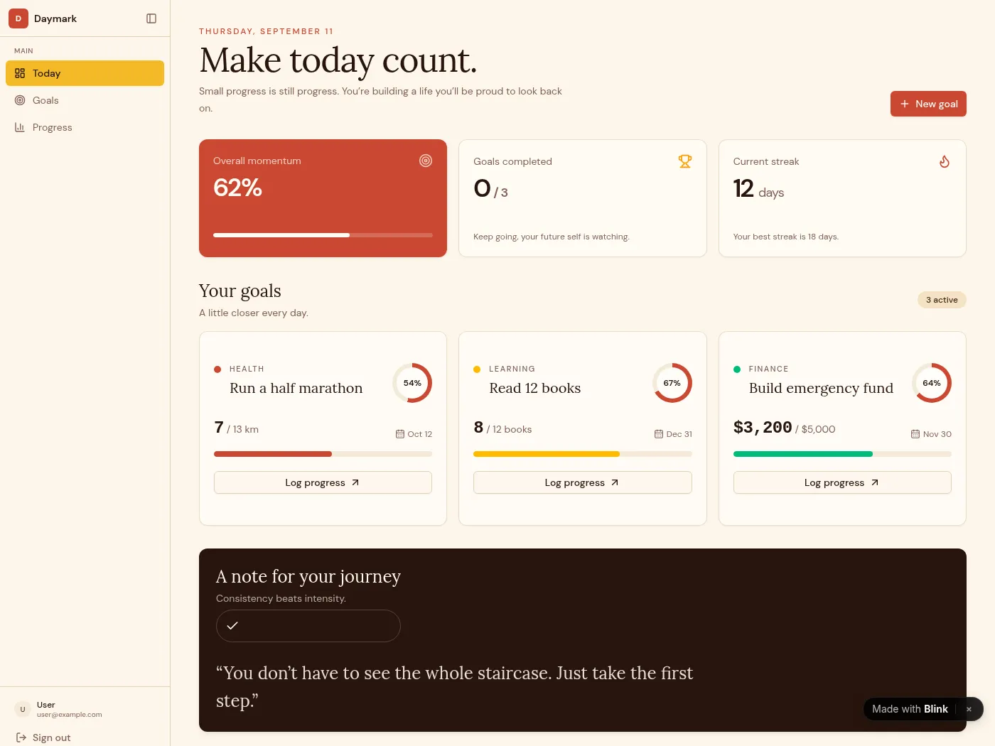 Goal Tracker Pro
