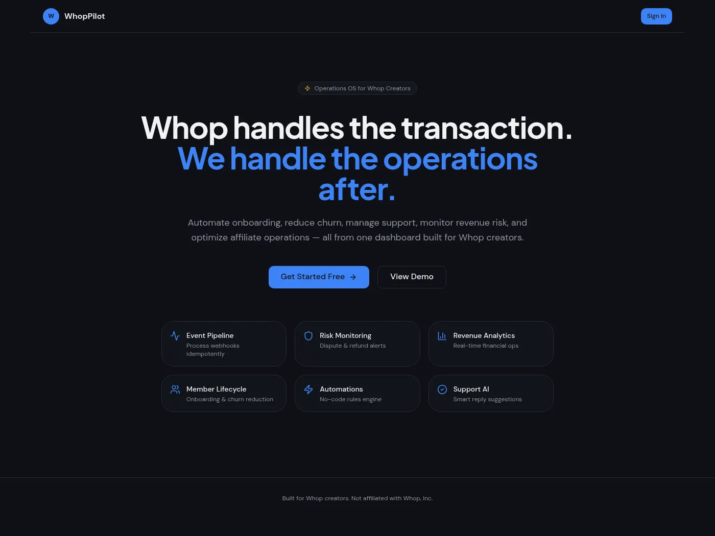 WhopPilot Operations OS