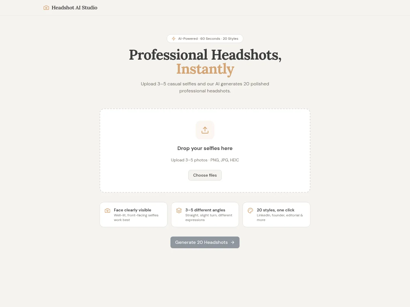 Headshot AI Studio