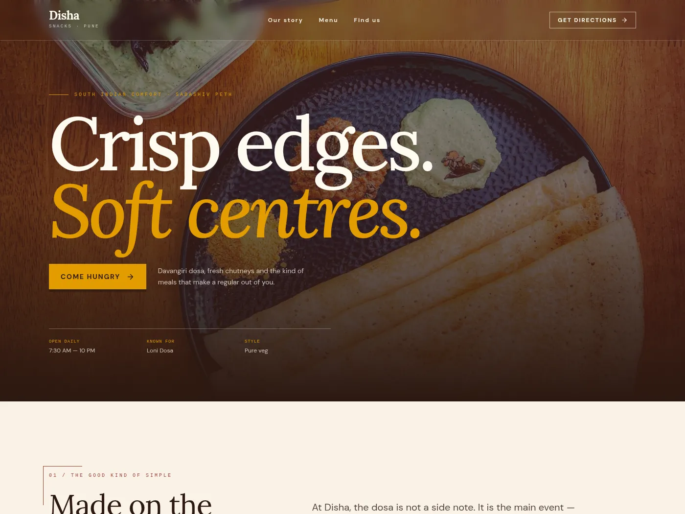 Disha Dosa House Site