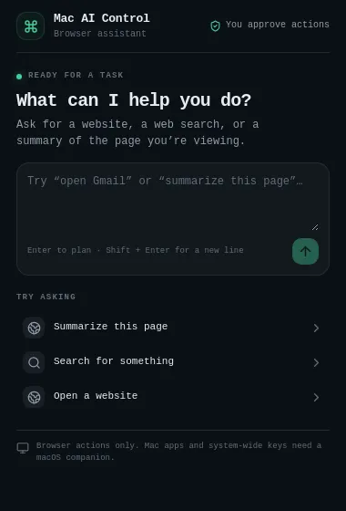 Mac AI Control Extension